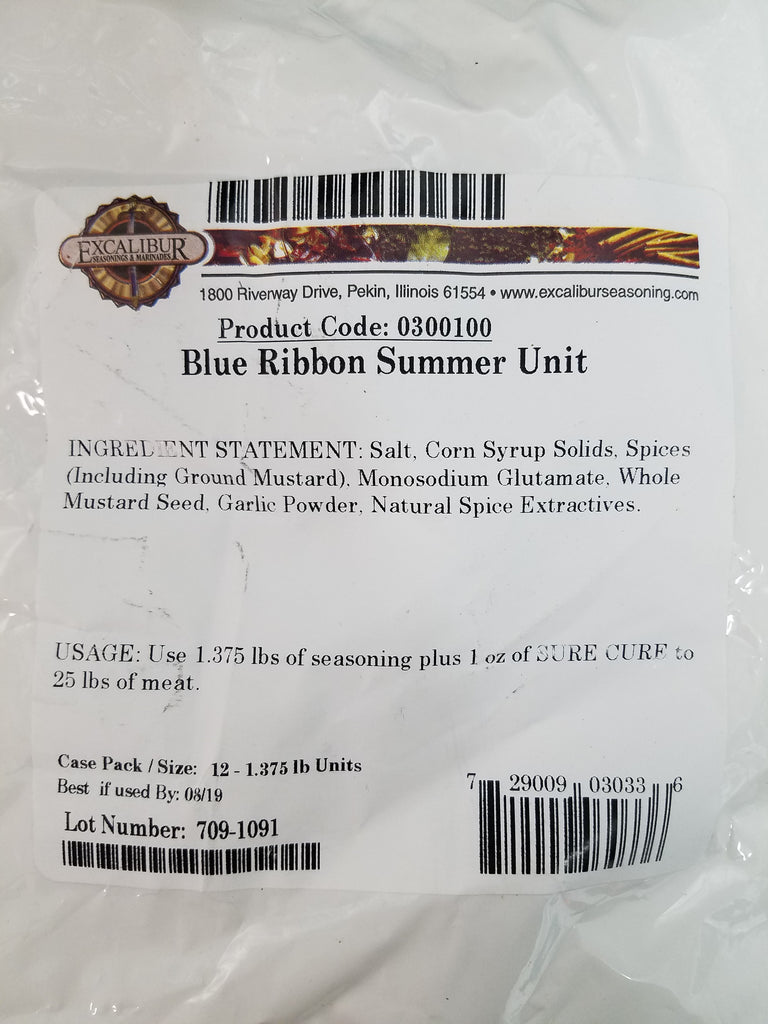 Blue Ribbon Summer Sausage Seasoning – Alaska Butcher Equipment & Supply